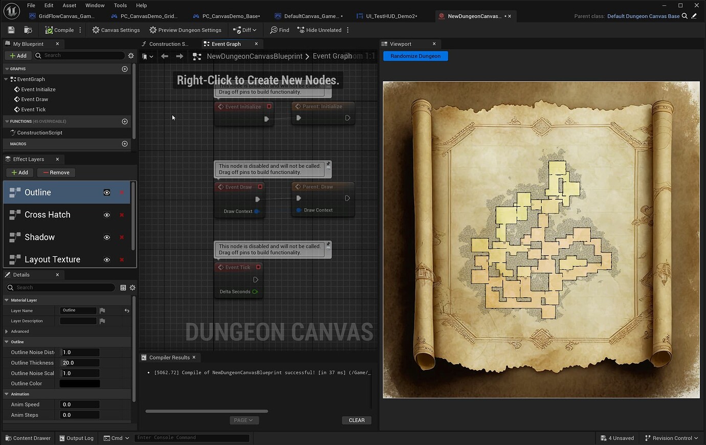 Dungeon Canvas Minimap - Tutorial - Tutorials - Dungeon Architect