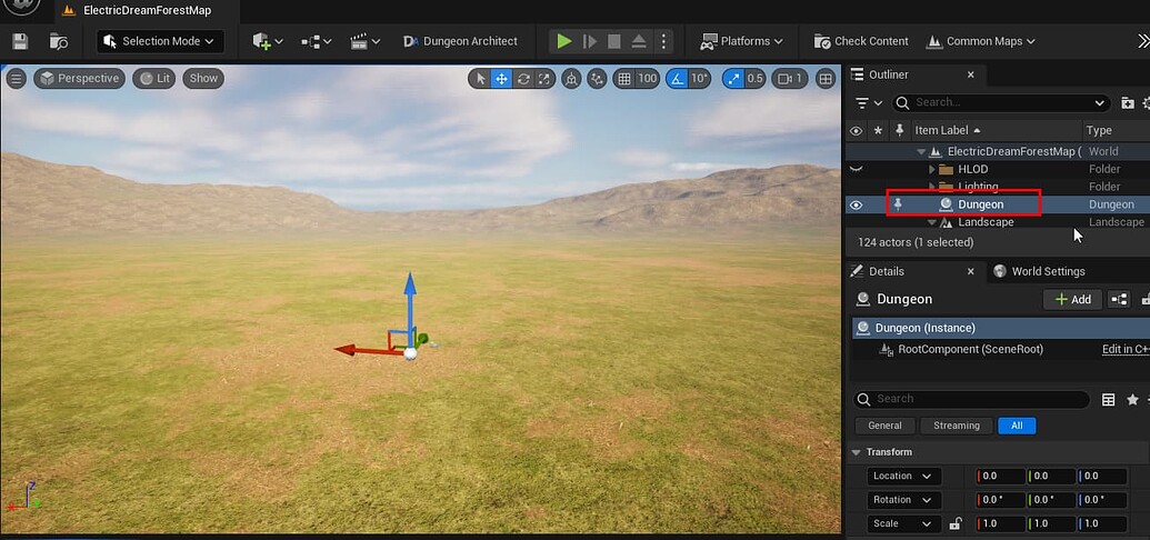 Electric Dreams Procedural Forest using SnapMap - Tutorials - Dungeon Architect